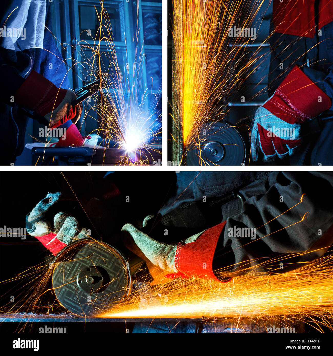 welding and grinding iron set Stock Photo - Alamy