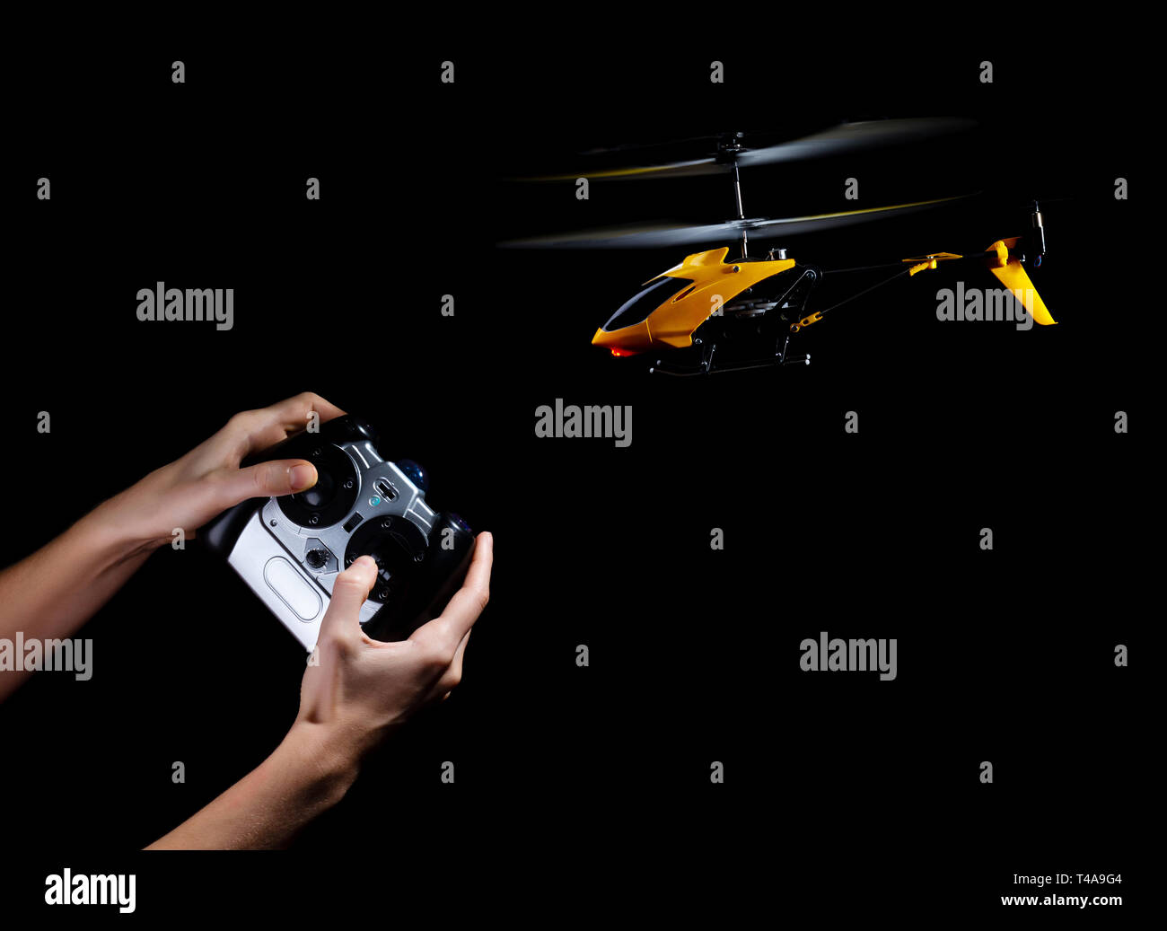 Yellow toy helicopter hi-res stock photography and images - Alamy