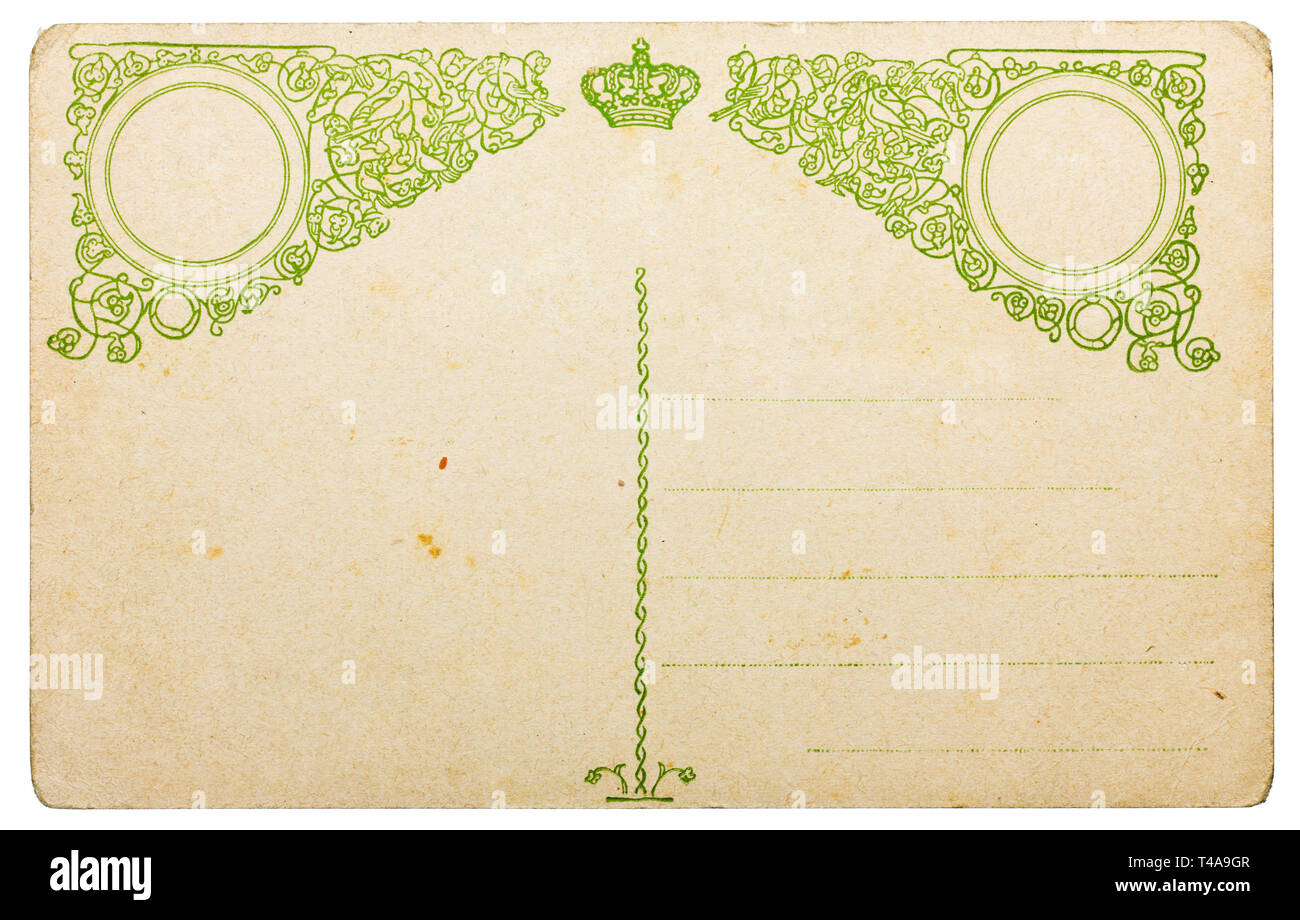 Vintage postcard from 1900th Stock Photo - Alamy