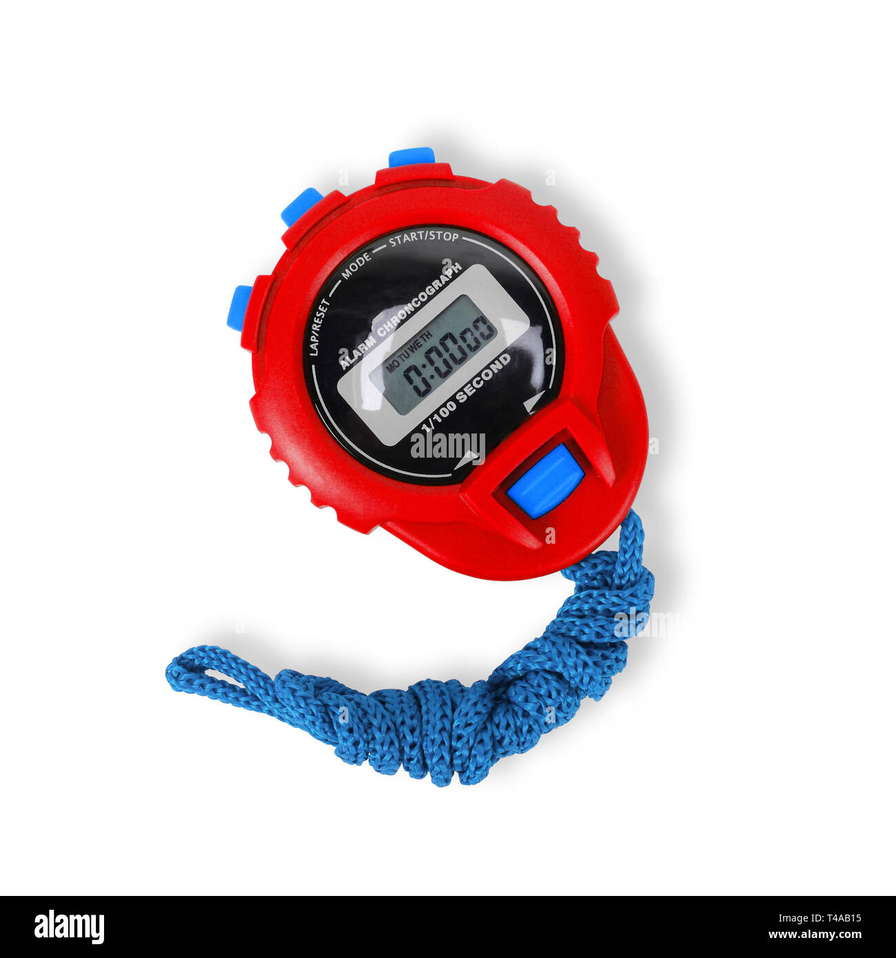 Red digital clock Cut Out Stock Images & Pictures - Alamy
