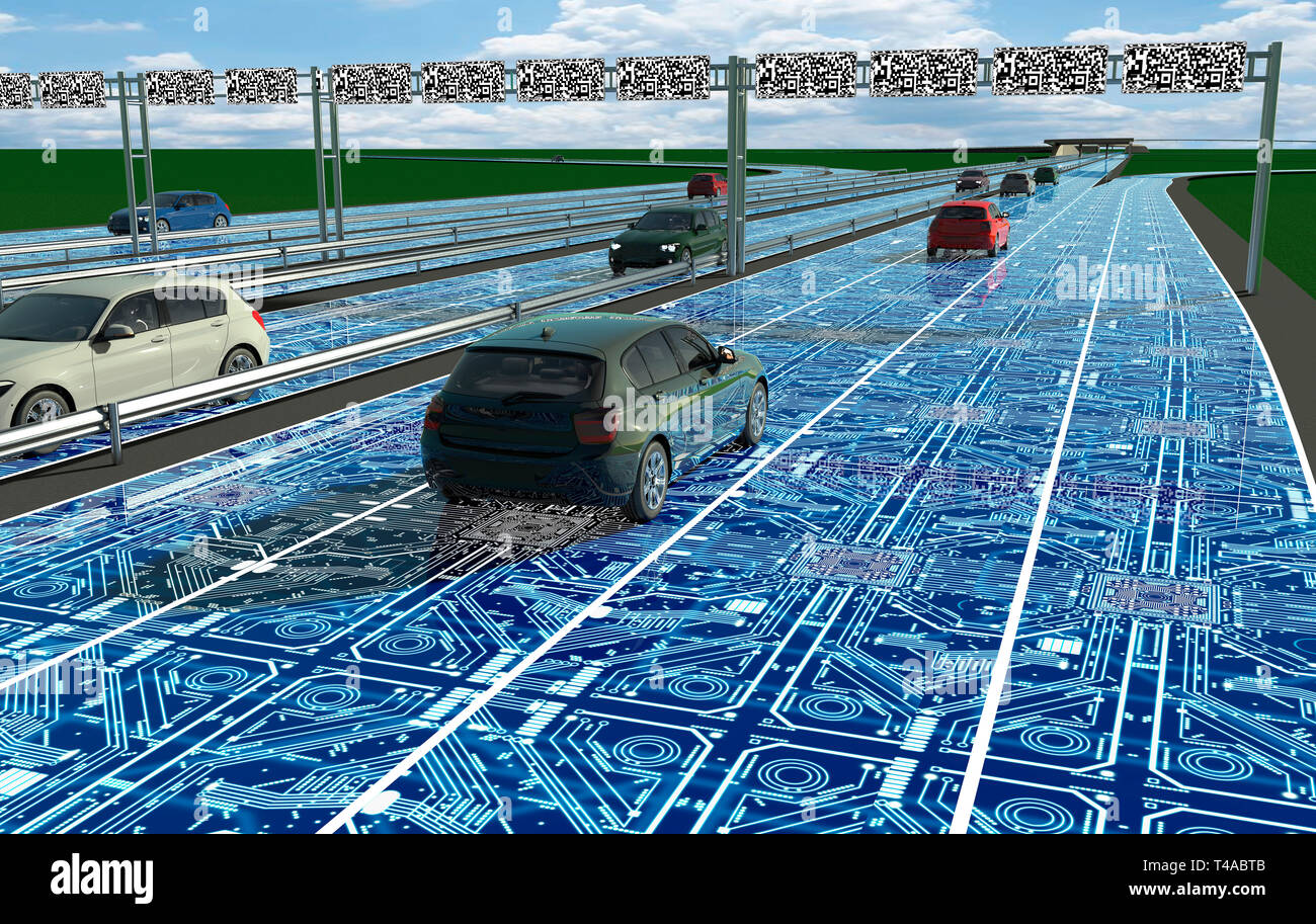 Smart road hi-res stock photography and images - Alamy