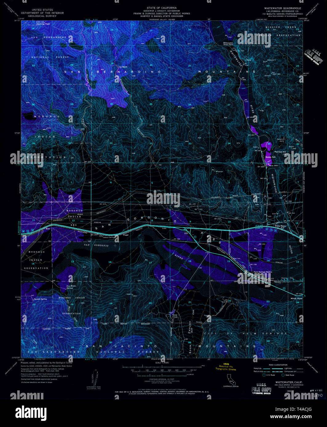 Map of whitewater hi-res stock photography and images - Alamy