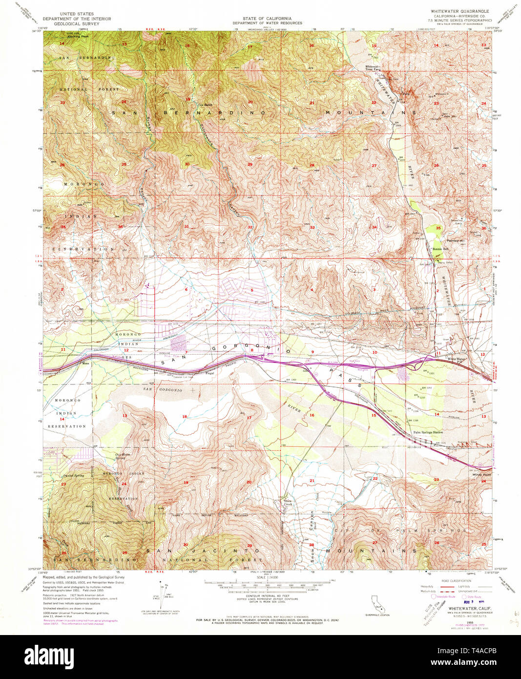 Whitewater map hi-res stock photography and images - Alamy