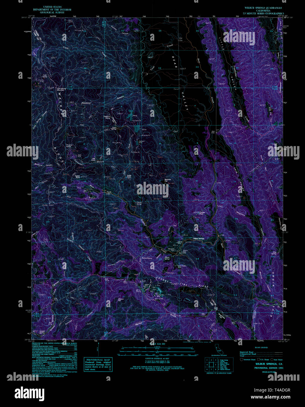 Map of wilbur hi-res stock photography and images - Alamy