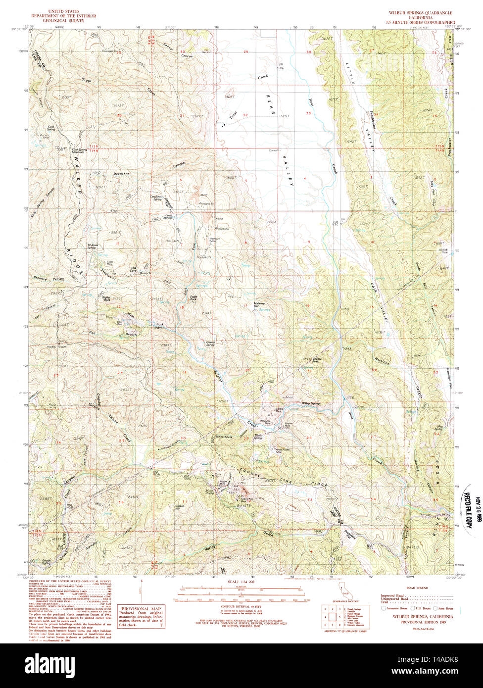 Map Of Wilbur High Resolution Stock Photography and Images - Alamy