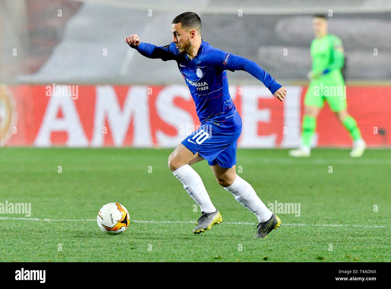 Eden Hazard of Chelsea in action during the Football Champions League ...