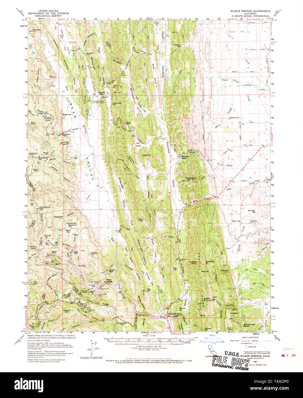 Wilbur map Cut Out Stock Images & Pictures - Alamy