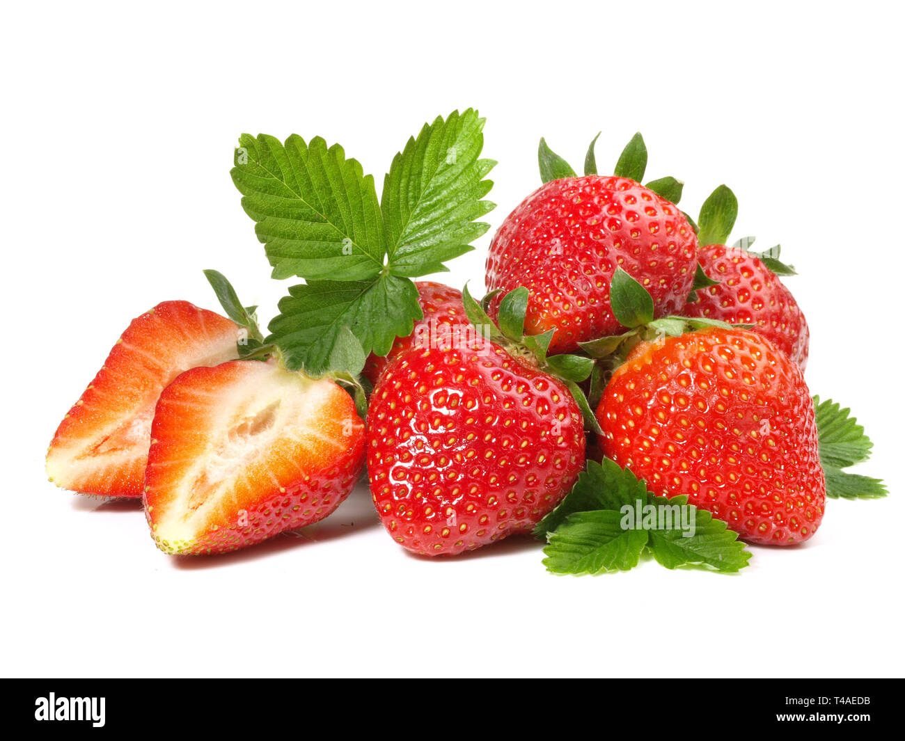 Deep red summer strawberries hi-res stock photography and images - Alamy