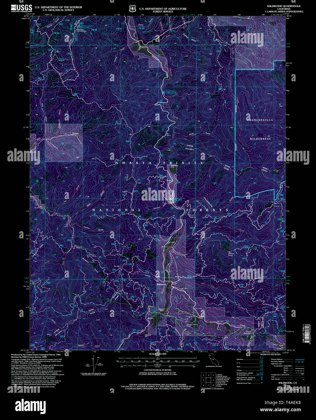Map of wildwood hi-res stock photography and images - Alamy