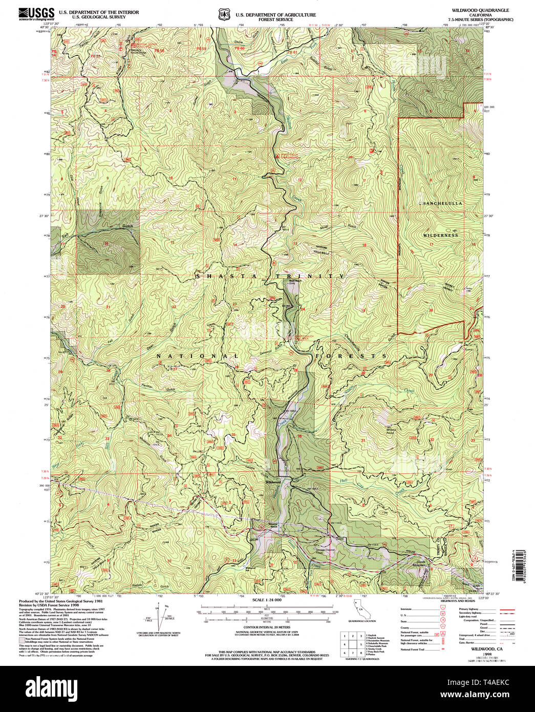 Wildwood map hi-res stock photography and images - Alamy