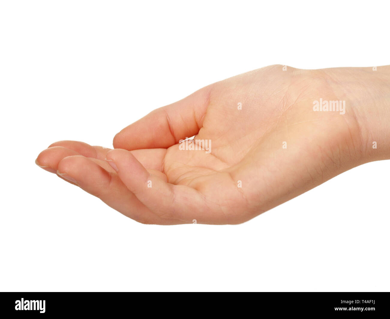 Children put out Hand Symbol - White Background Stock Photo - Alamy