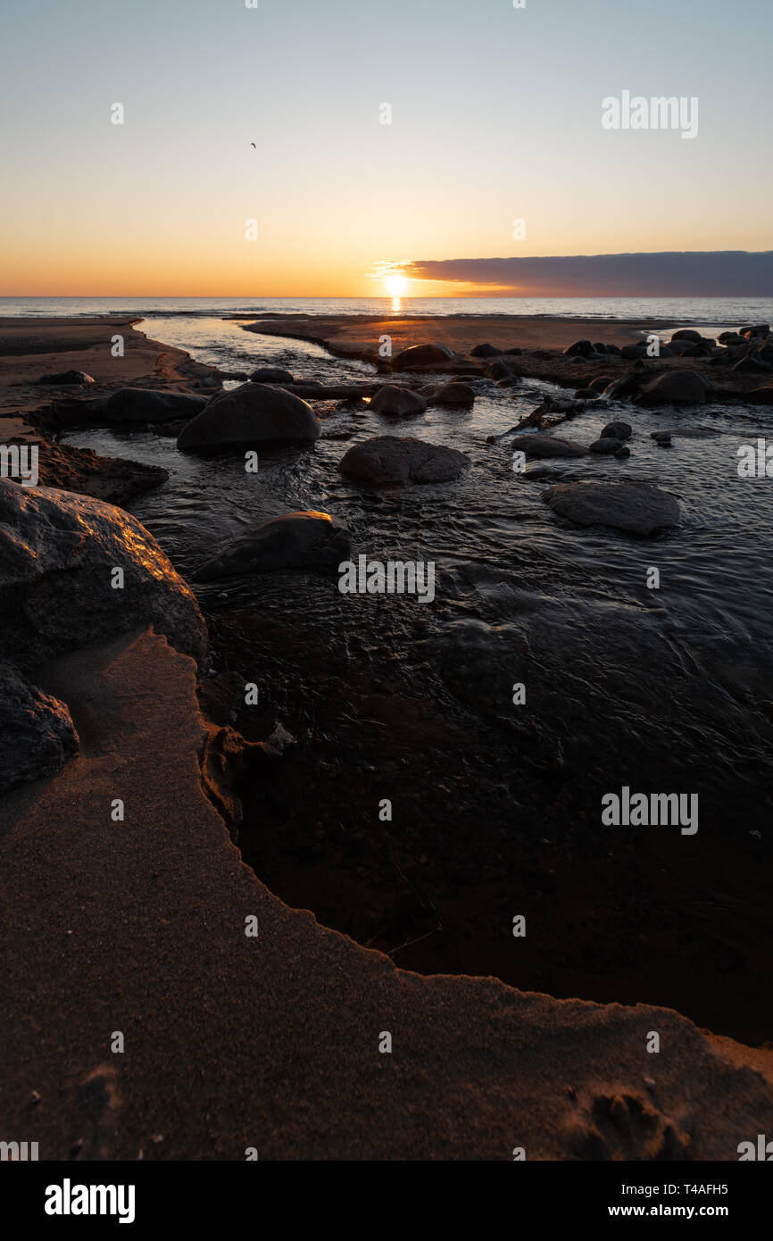 Veczemju klintis sunset hi-res stock photography and images - Alamy