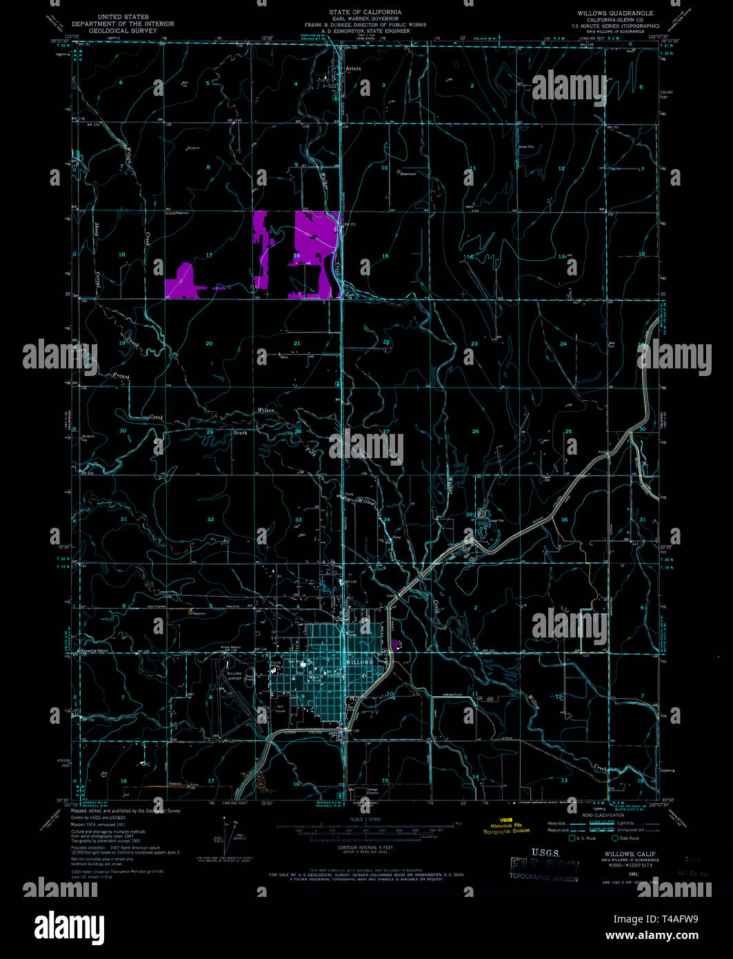 Willows map hi-res stock photography and images - Alamy