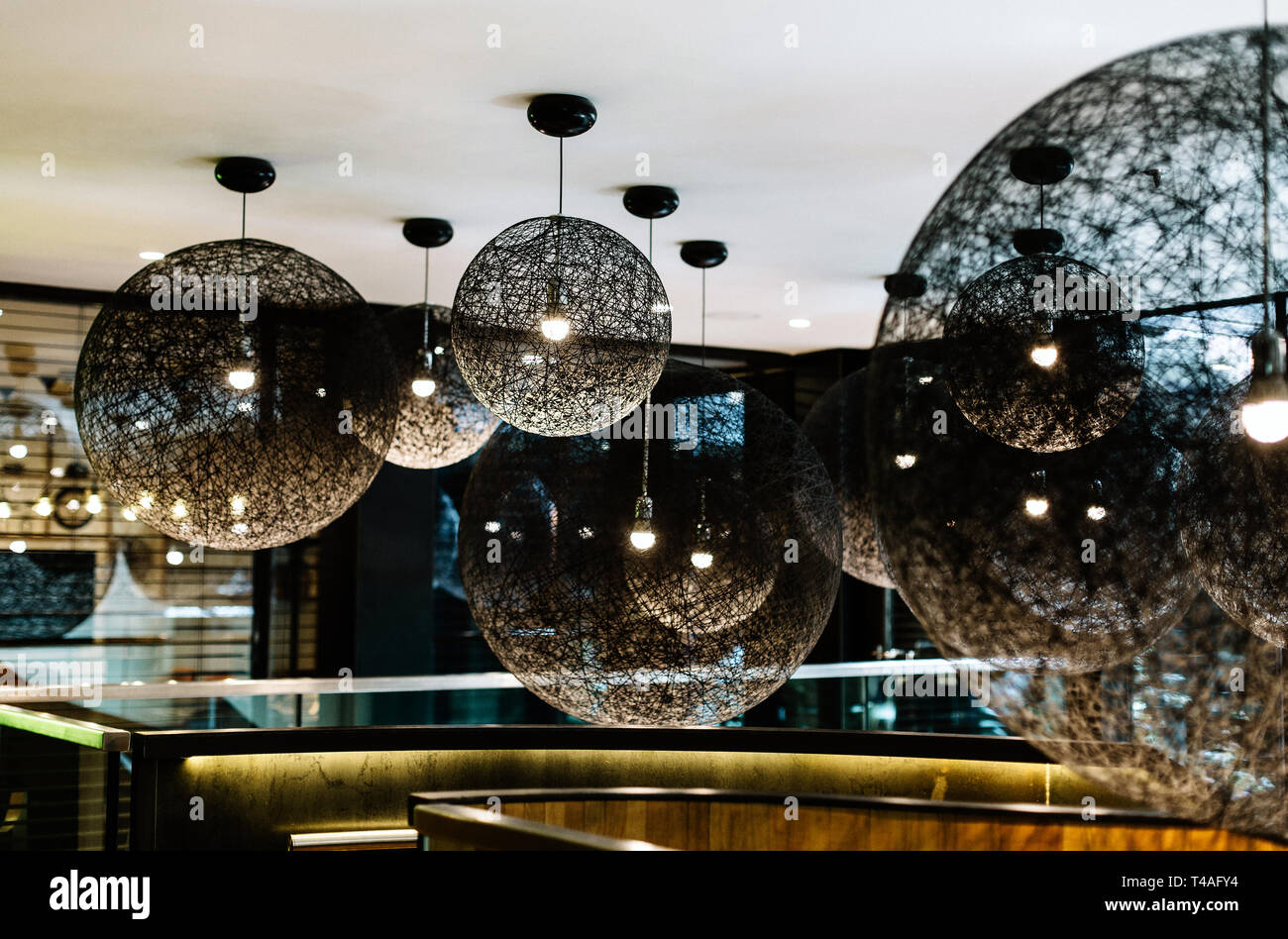 Modern, architecture and lighting details inside the Citizen M Hotel in ...