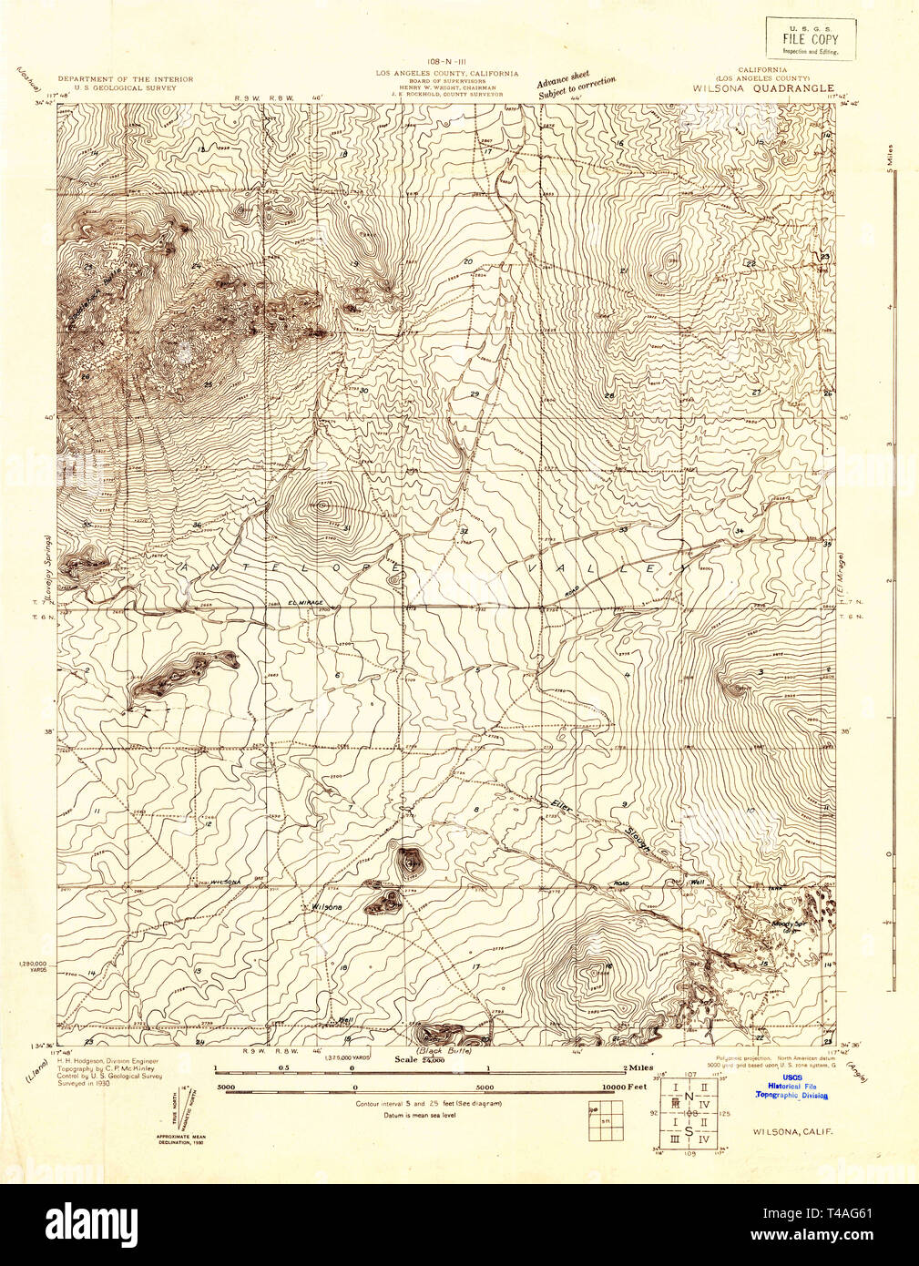 1930 map of california hi-res stock photography and images - Alamy