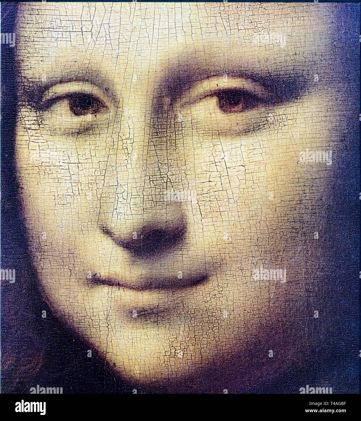 LEONARDO DA VINCI. LA JOCONDE. MONA LISA. DETAIL Stock Photo - Alamy