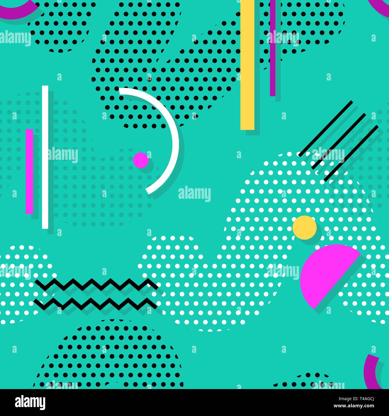 1980s vector geometric shapes hi-res stock photography and images - Alamy