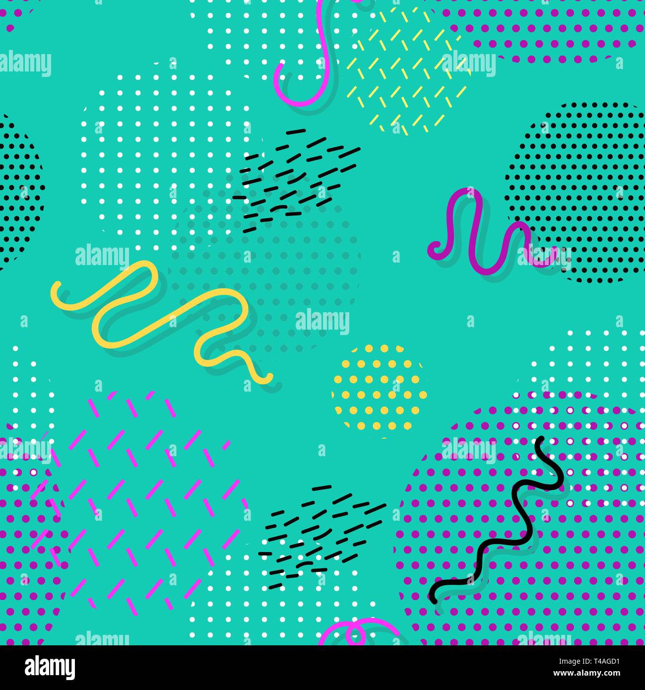 1980s vector geometric shapes hi-res stock photography and images - Alamy