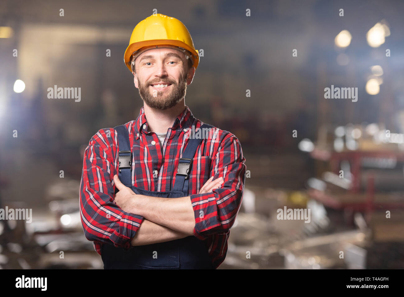 Happy cross armed man hi-res stock photography and images - Alamy