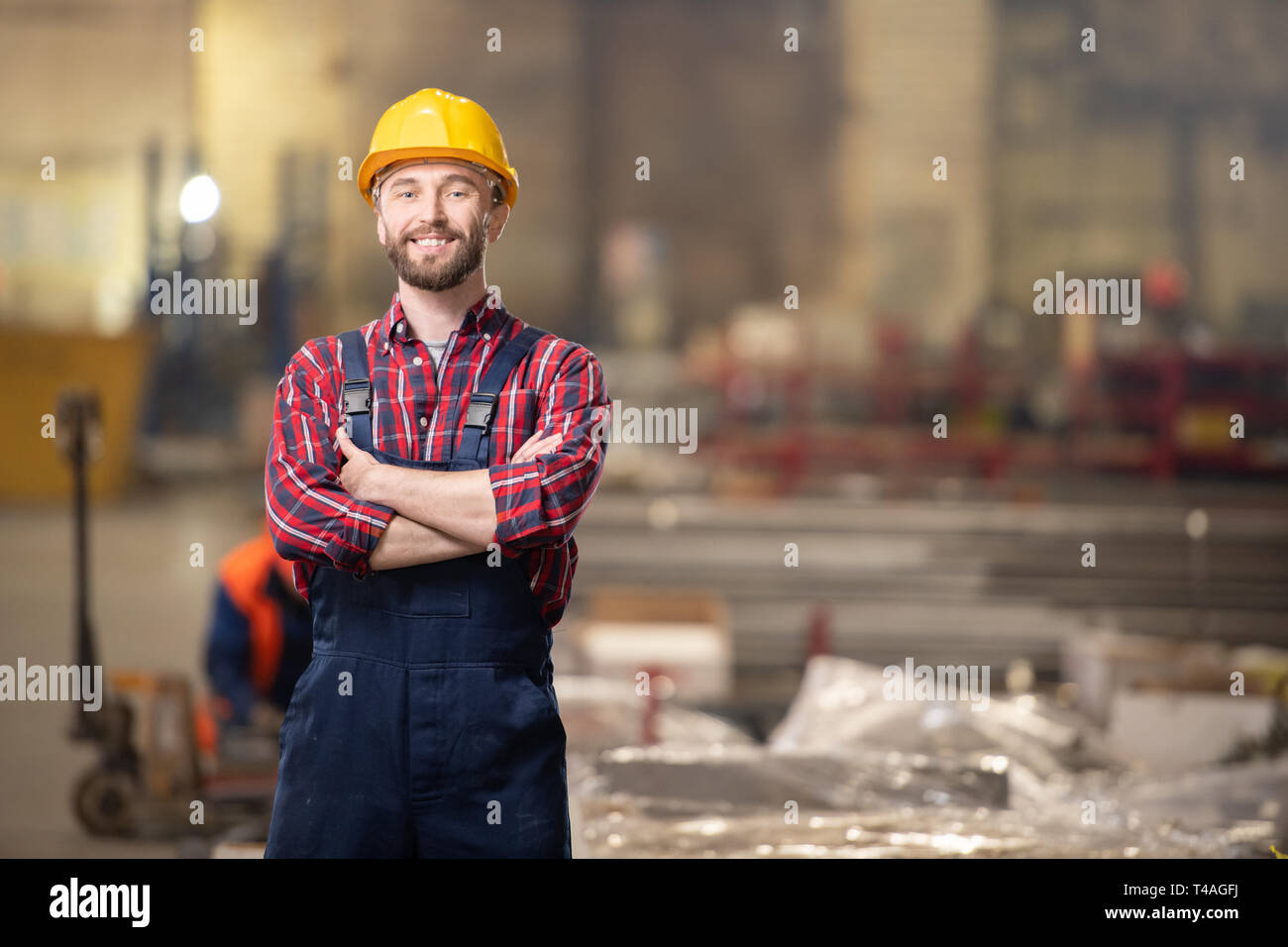 Worker of industrial plant Stock Photo - Alamy