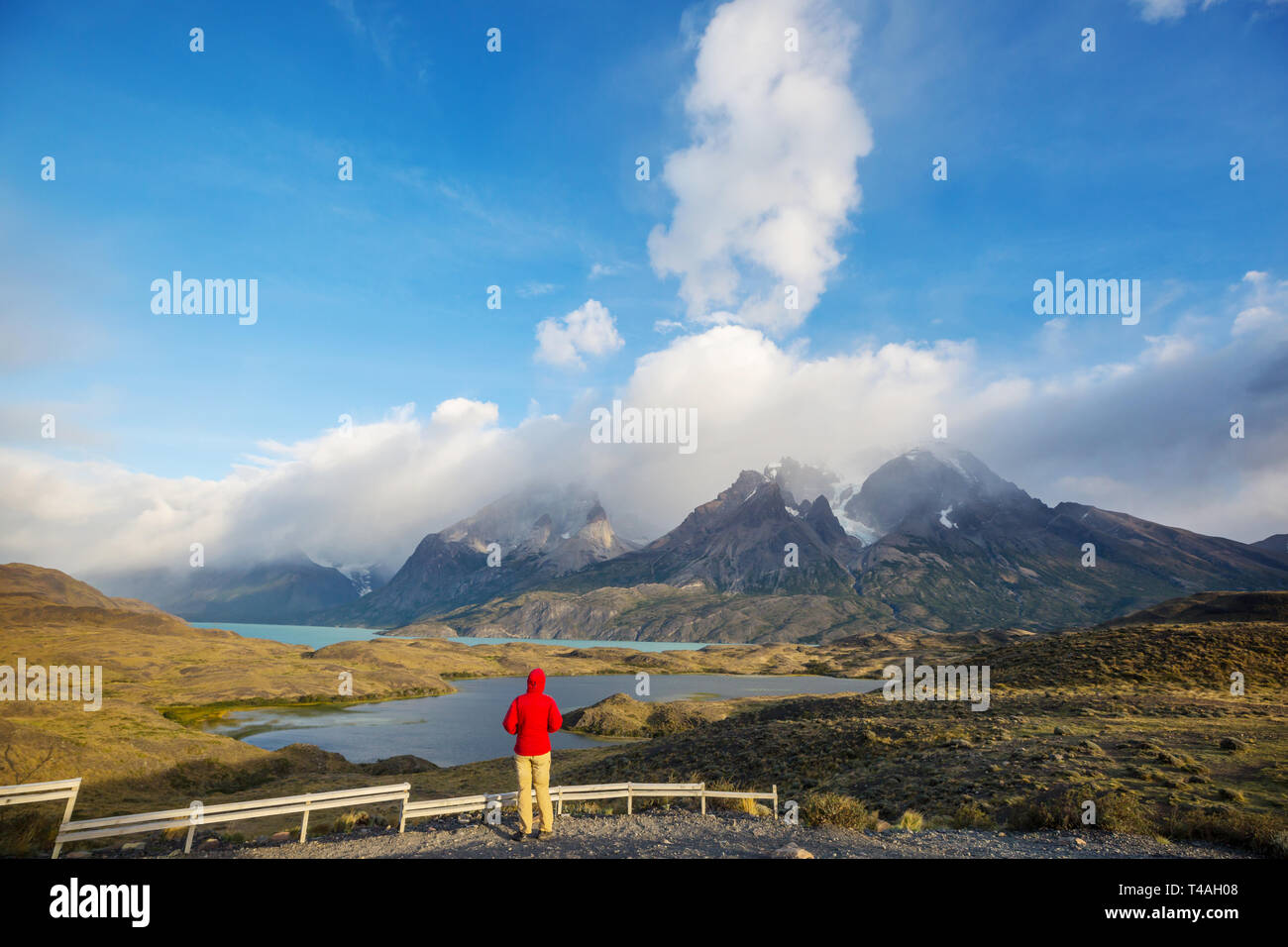 Beautiful mountain landscapes in Torres Del Paine National Park, Chile ...