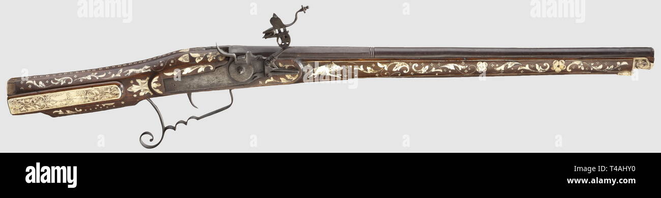 Long arms, matchlock and wheellock, wheellock rifle, collector's ...