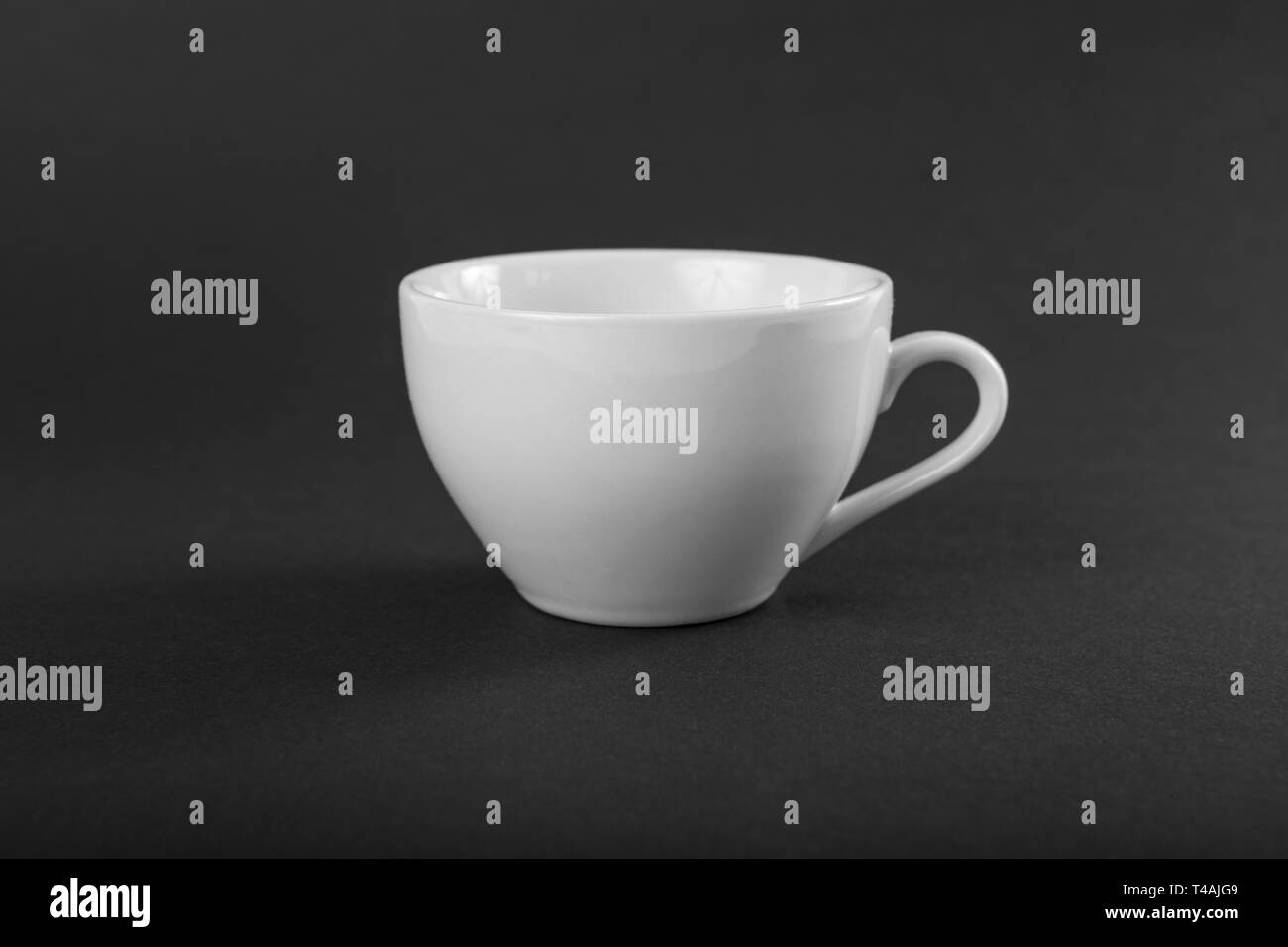 White blank ceramic mug Black and White Stock Photos & Images - Alamy