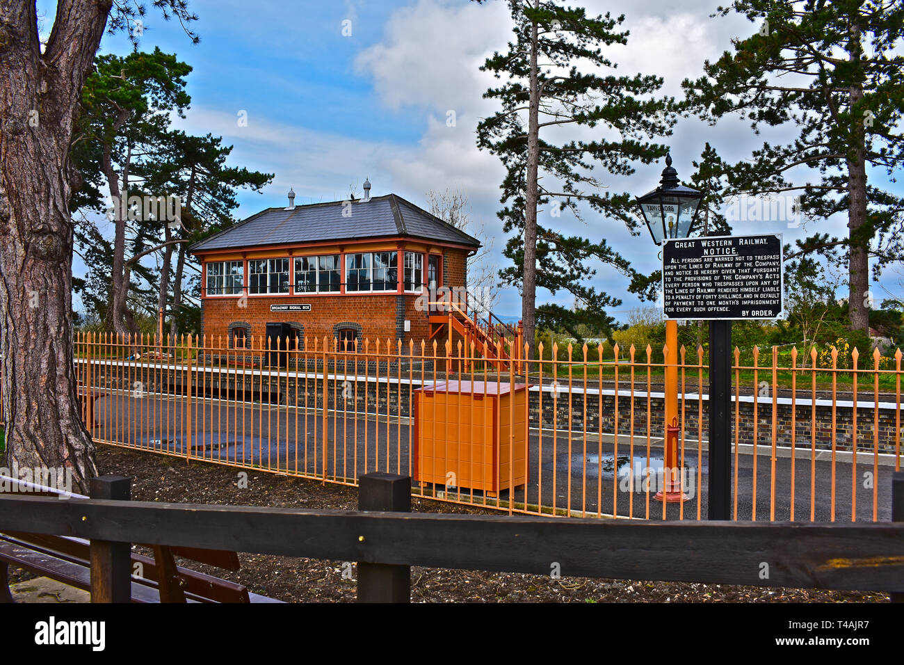 The rebuilt Broadway station recreates the atmosphere of the premises ...