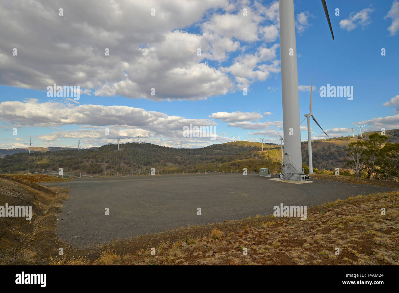 white rock wind farm outside Glen Innes in northern new south wales ...