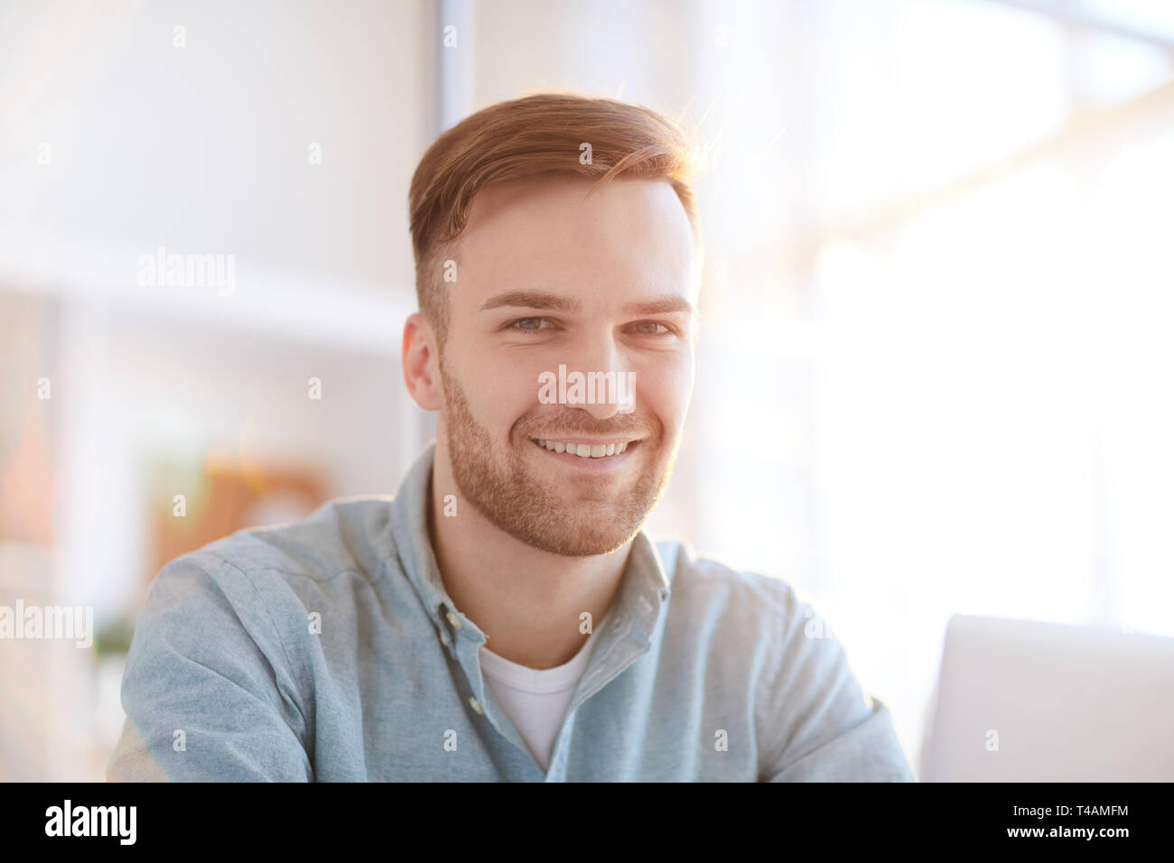 Professional bank man smiling hi-res stock photography and images - Alamy