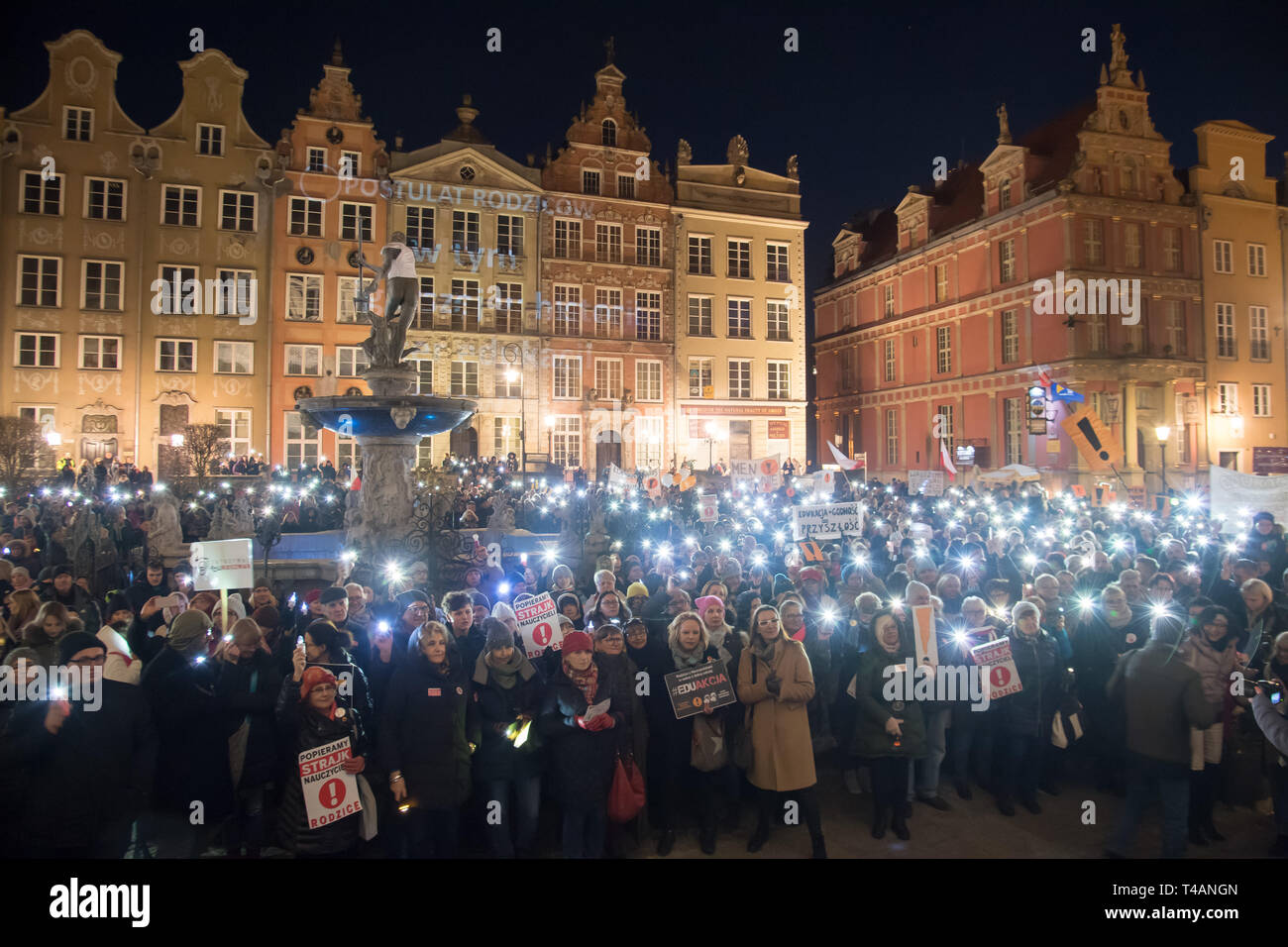 Polish teacher strike hi-res stock photography and images - Alamy