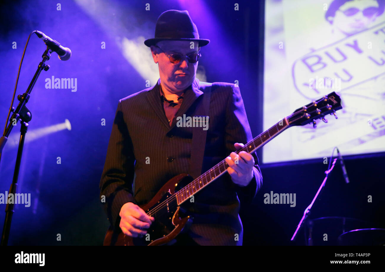 Special guest Leigh Heggarty of Ruts performs on stage with Eddie and ...