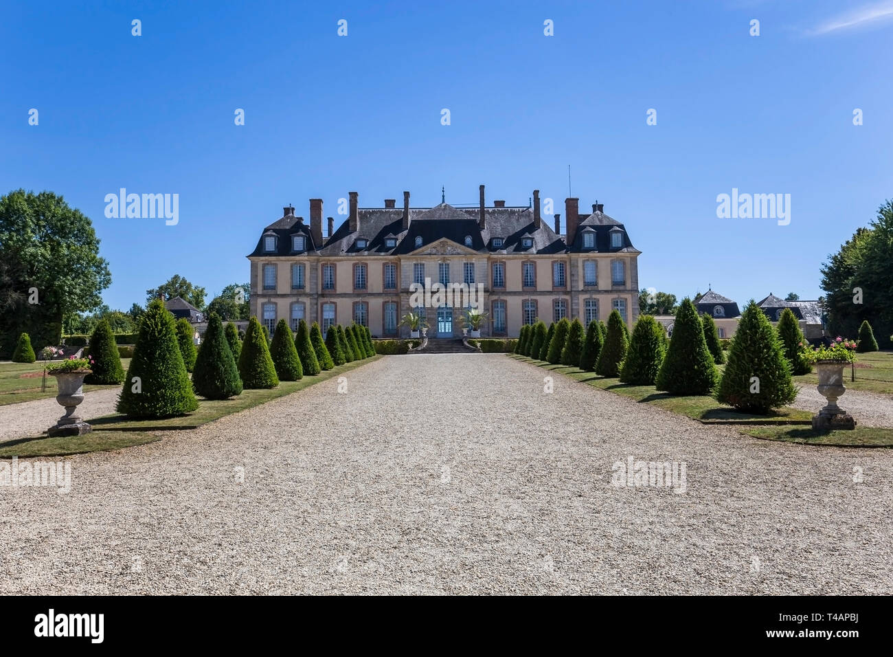 LA MOTTE TILLY, FRANCE, AUGUST 07, 2016 : exteriors and gardens of La ...