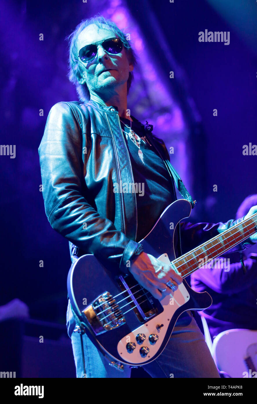 Special guest Paul Gray of The Damned performs on stage with Eddie and ...