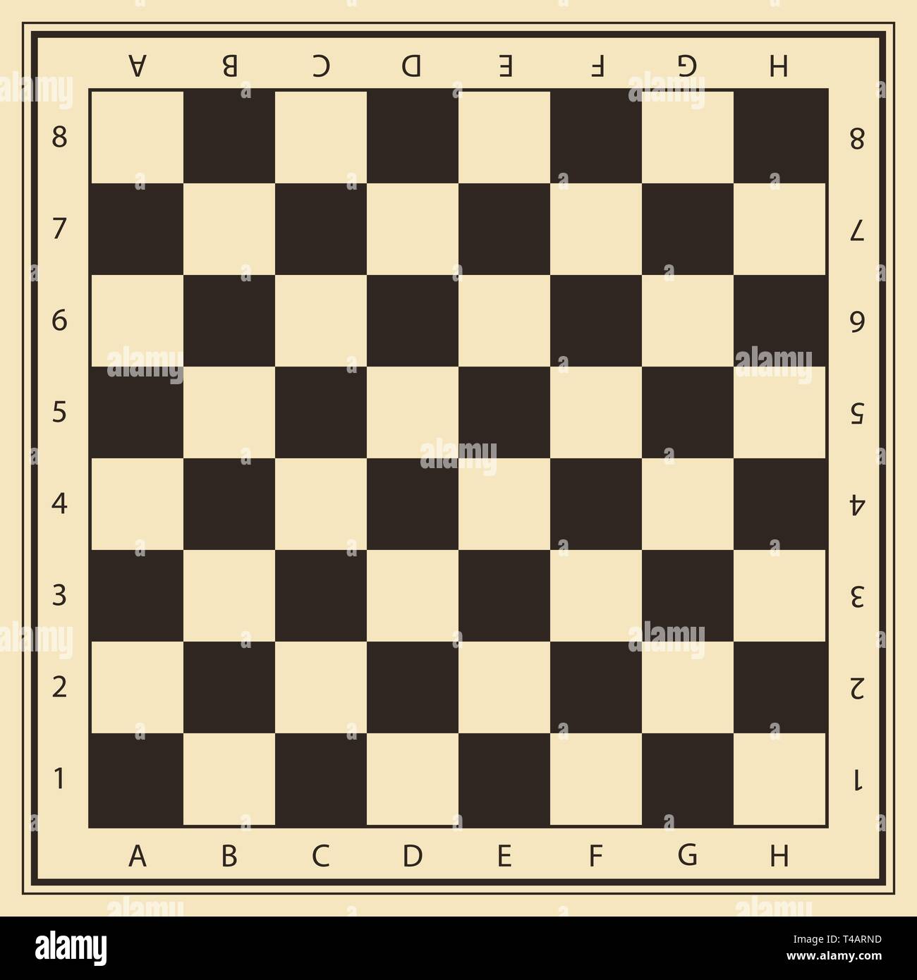 Vector chess field with numbers Stock Vector Image & Art - Alamy