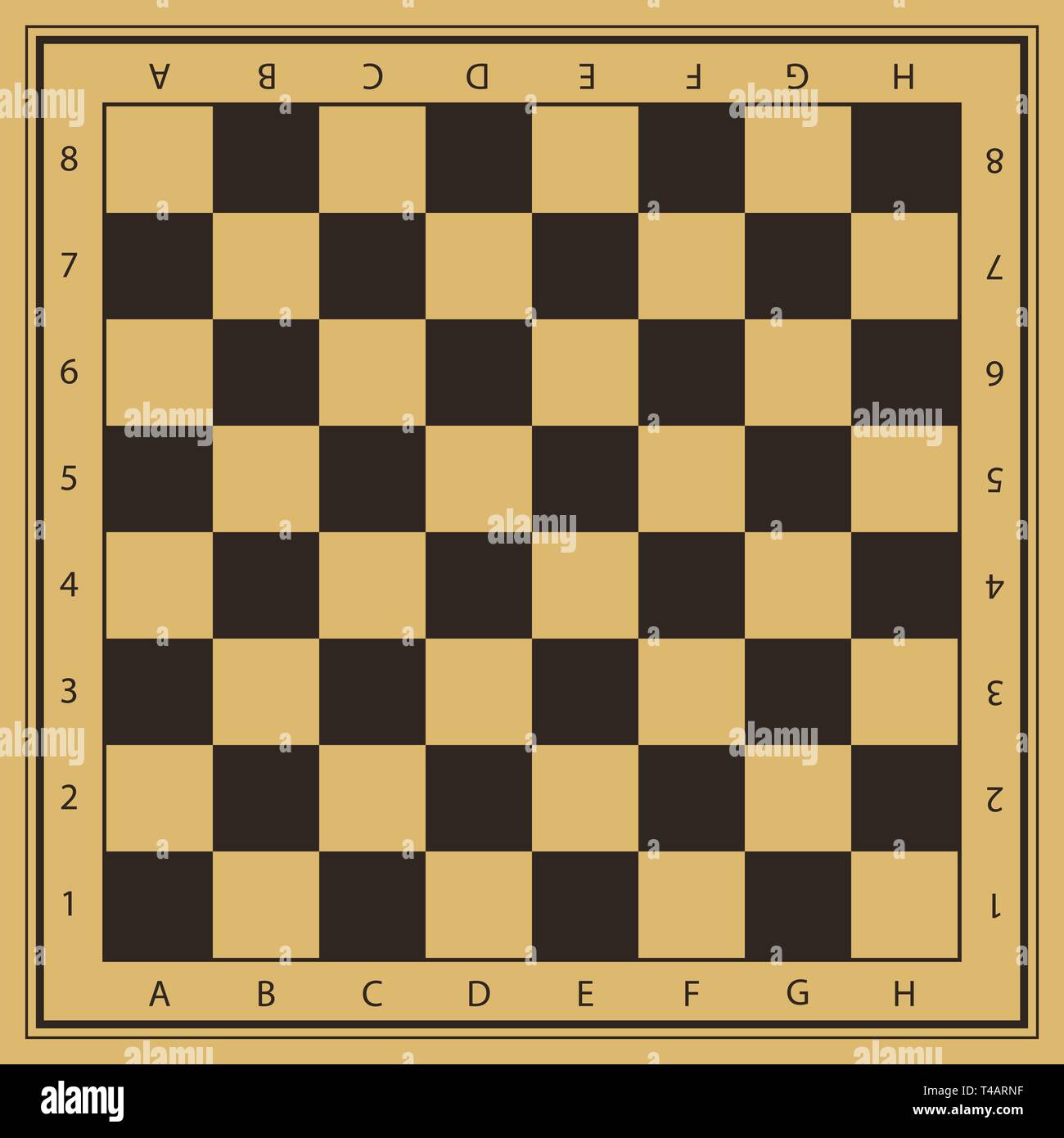 Vector chess field with numbers Stock Vector Image & Art - Alamy