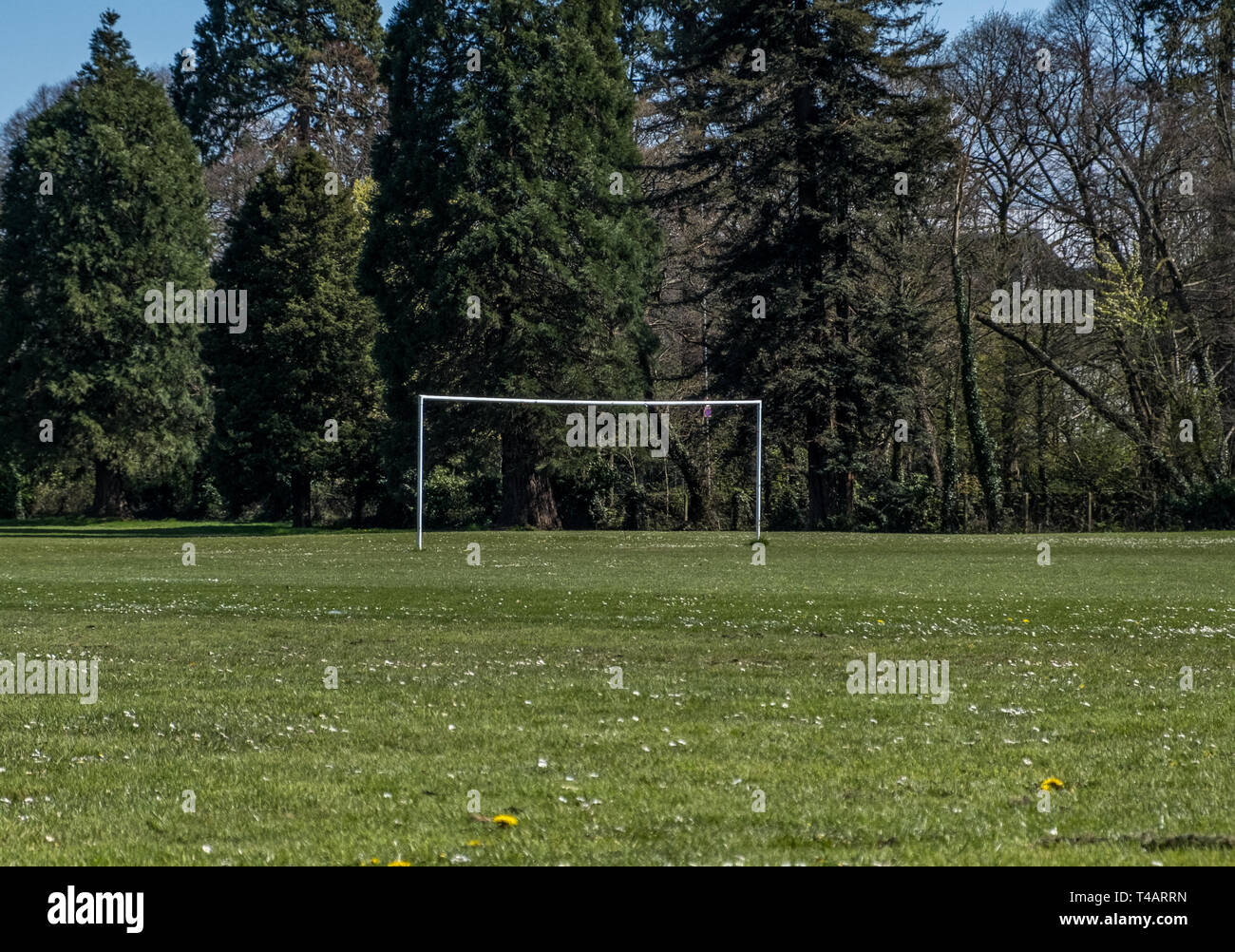 Football goal post hi-res stock photography and images - Alamy