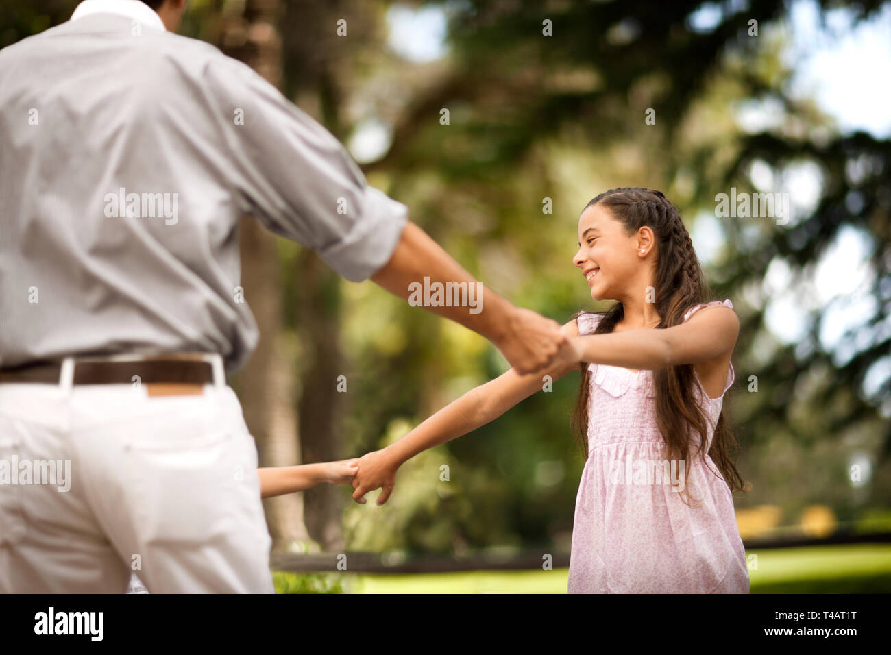 Father daughter dancing outdoors hi-res stock photography and images ...