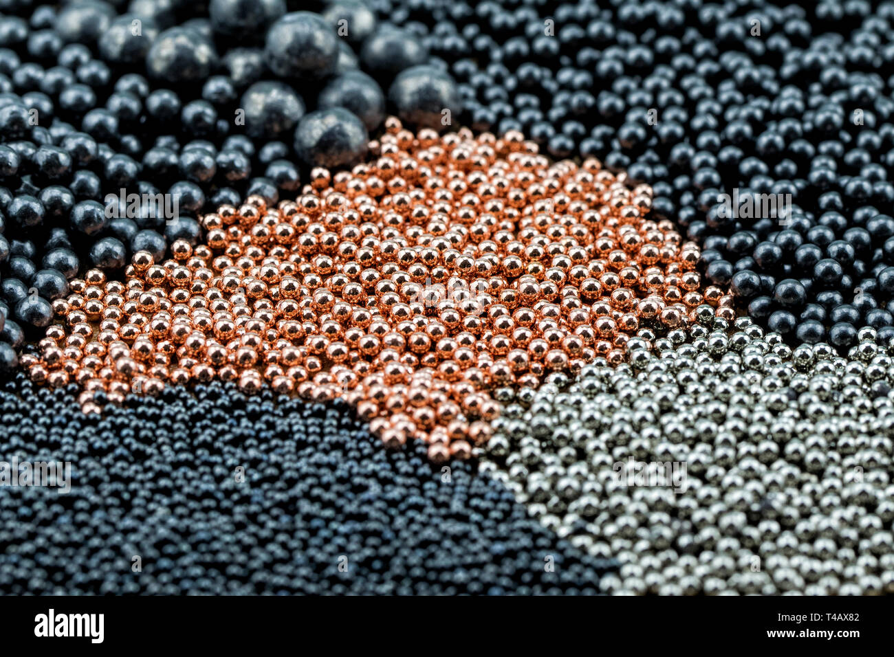 lead shot for hunting, textures, sizes and colors Stock Photo - Alamy
