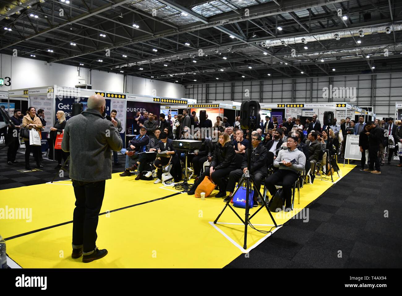 Delegates listening to presentation at an event Stock Photo - Alamy