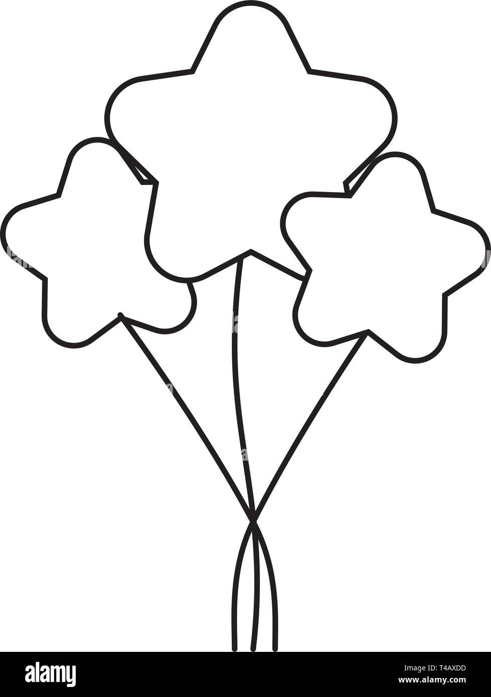 Star Balloon Coloring Pages