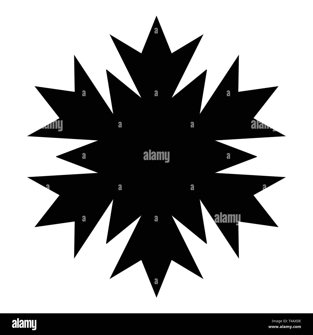 Simple Snowflake Isolated Stock Vector Image & Art - Alamy