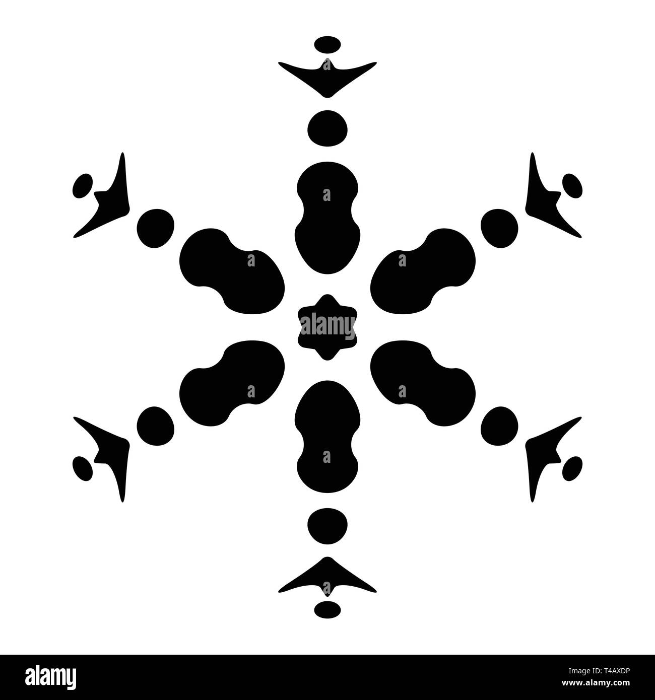 Simple Snowflake Isolated Stock Vector Image & Art - Alamy