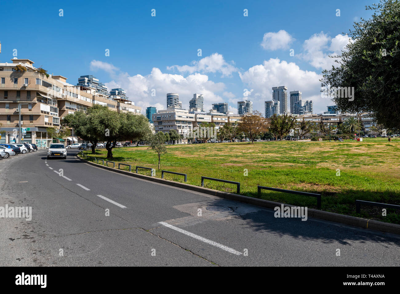 Israel, Tel Aviv-Yafo - 23 February 2019: Kikar Hamedina square Stock ...