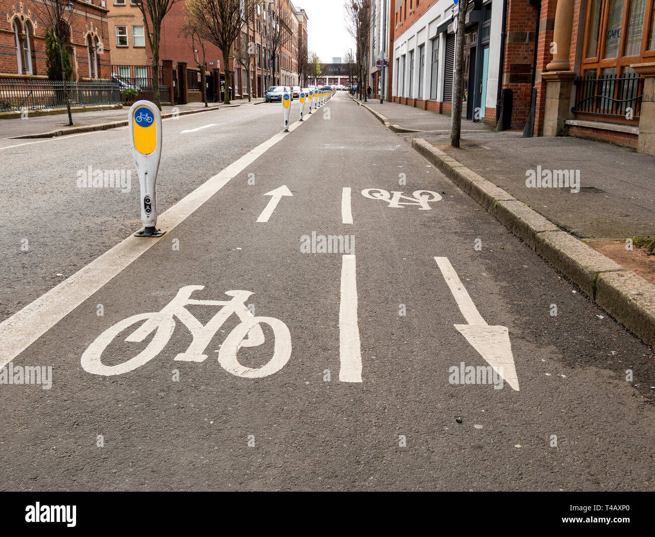 Cycle lane belfast hi-res stock photography and images - Alamy