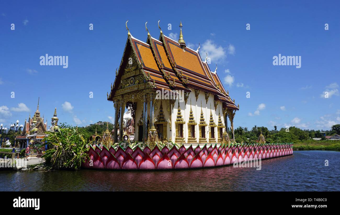 chinese plai laem temple on koh samui in thailand Stock Photo - Alamy