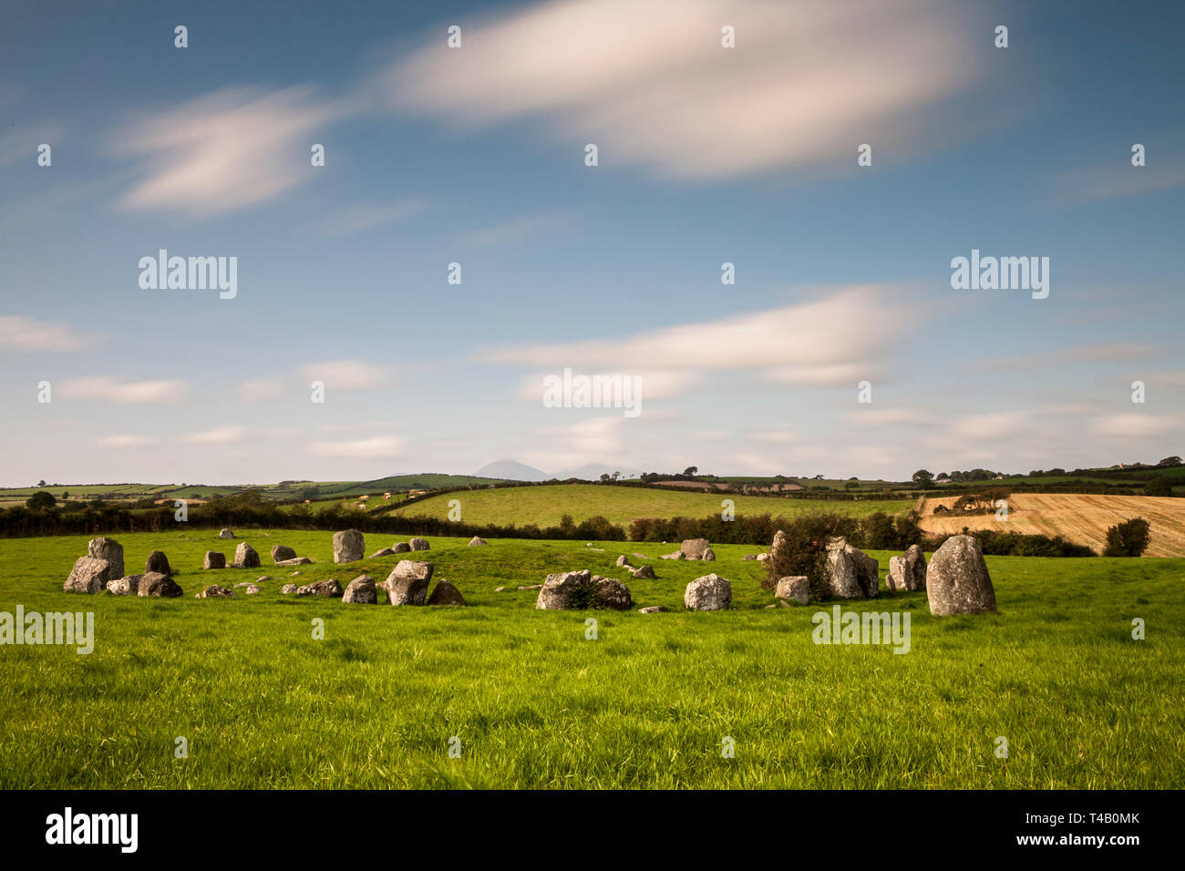 Ballynoe standing stones hi-res stock photography and images - Alamy