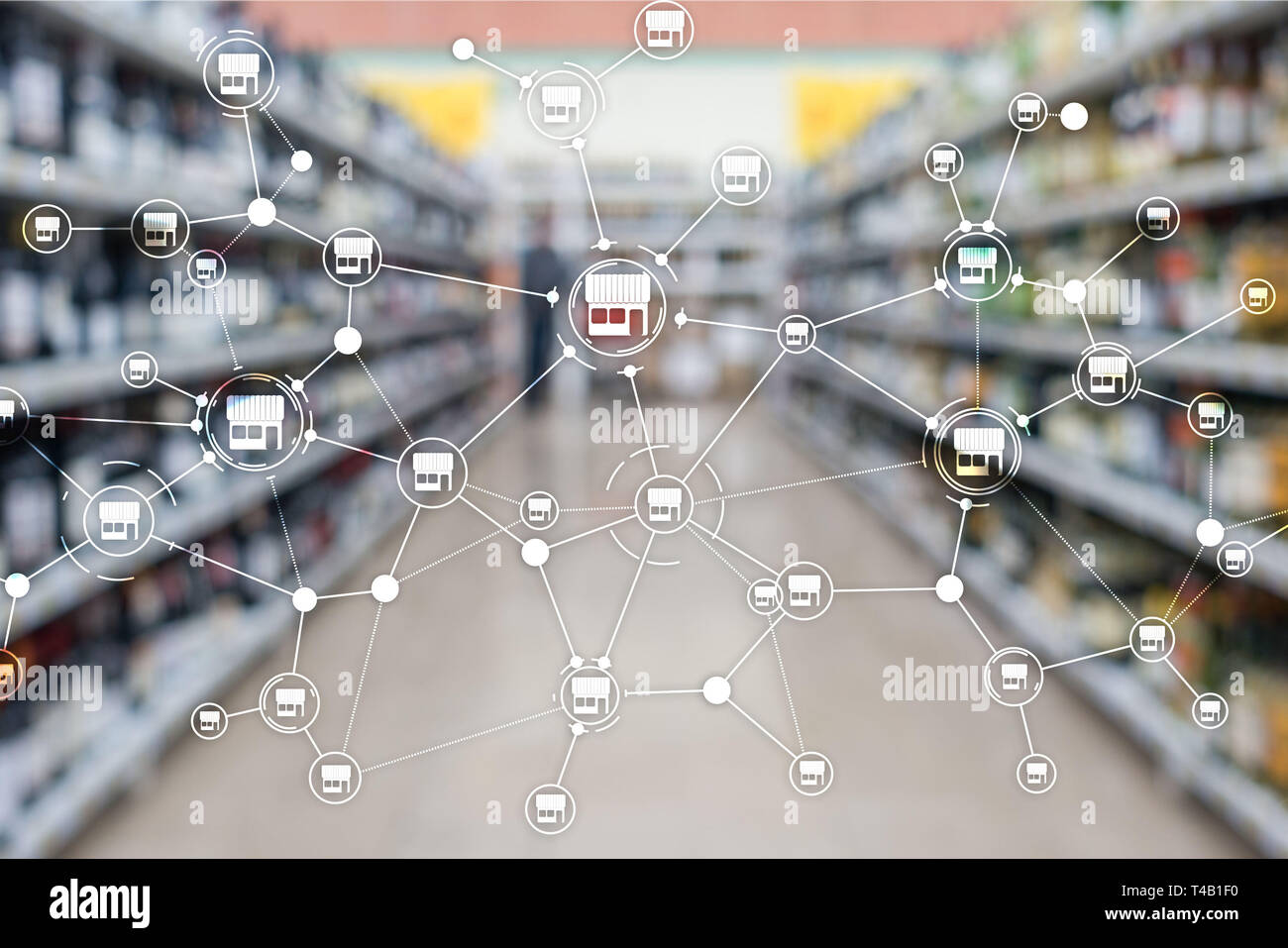 Franchise Distribution network Shop Retail Business Financial concept ...