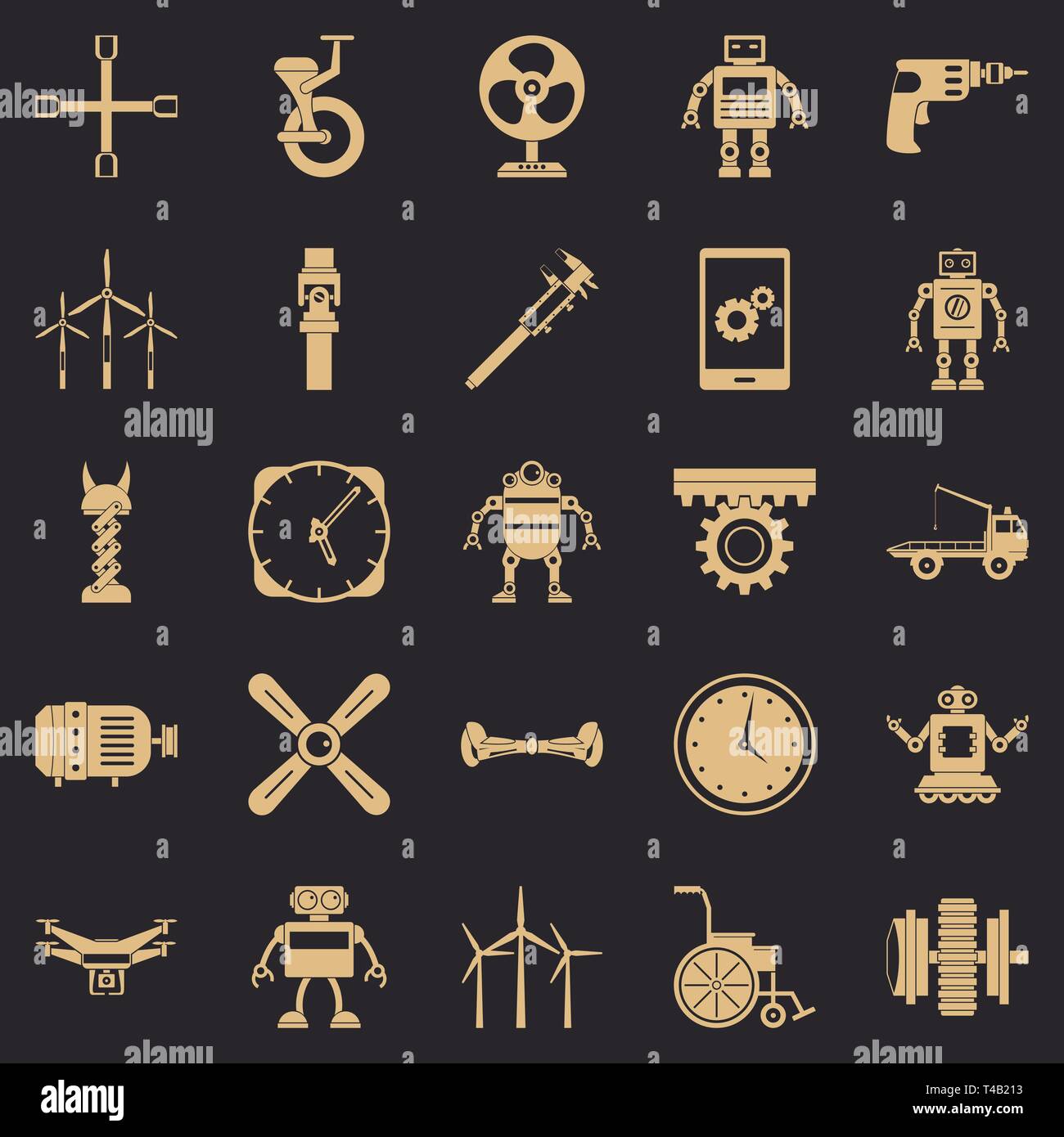 Apparatus icons set, simple style Stock Vector Image & Art - Alamy