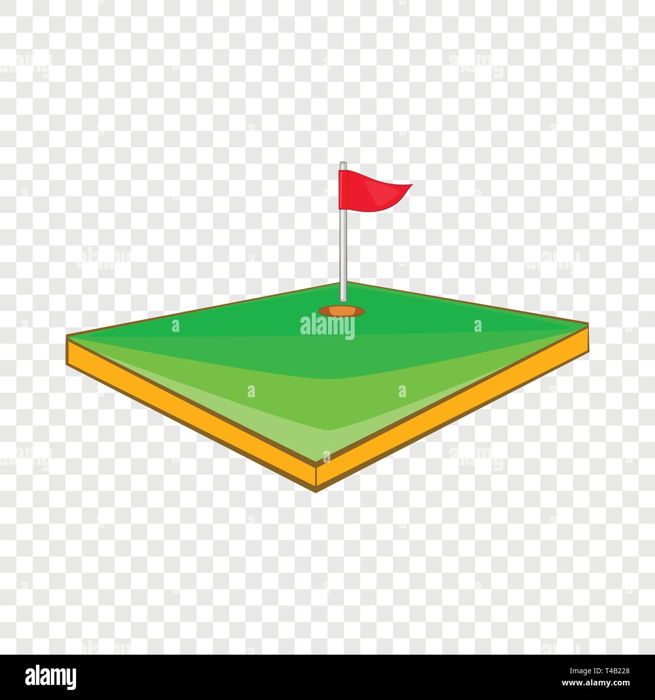 Golf course icon, cartoon style Stock Vector Image & Art - Alamy